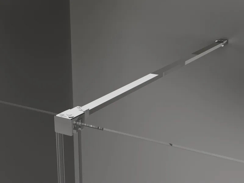 Mexen Velar, sprchový kout s posuvnými dveřmi 110(dveře) x 70(stěna) cm, 8mm čiré sklo, chromový profil, 871-110-070-01-01
