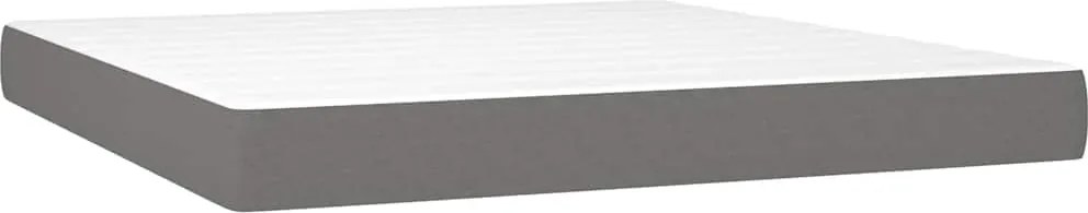 Box spring postel s matrací tmavě šedá 180x200 cm textil 3130050
