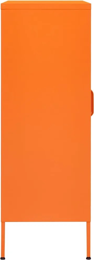 Úložná skříň oranžová 80 x 35 x 101,5 cm ocel 336174