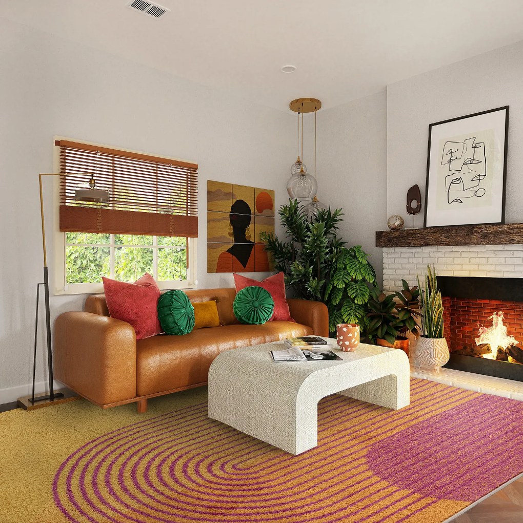 Tribeca Design Kusový koberec Jars Orange Retro Rozměry: 200x290 cm