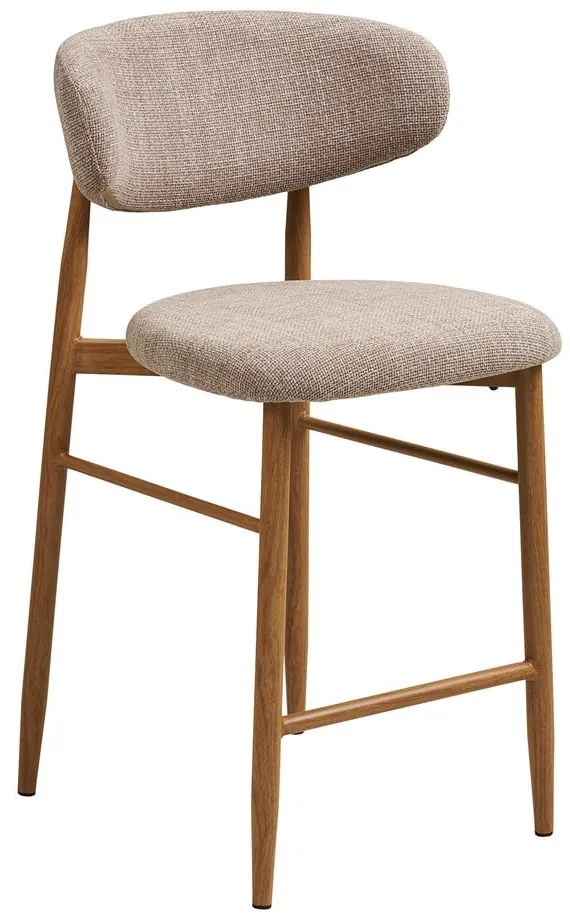 Béžová/v přírodní barvě čalouněná barová židle (výška sedáku 65 cm) Levanto – House Nordic