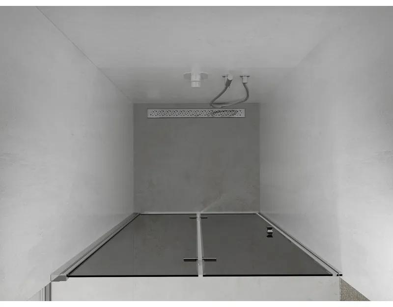 Mexen Lima skládací sprchové dveře 110 cm, Grafitově černá, Chromovaná - 856-110-000-01-40
