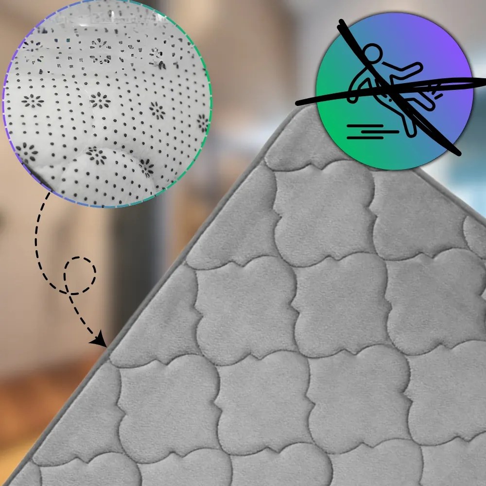 Camerazar Kompletní souprava koupelnových koberečků 3ks s protiskluzovou savou podložkou.
Souprava koupelnových koberečků 3ks s protiskluzovou podložkou.