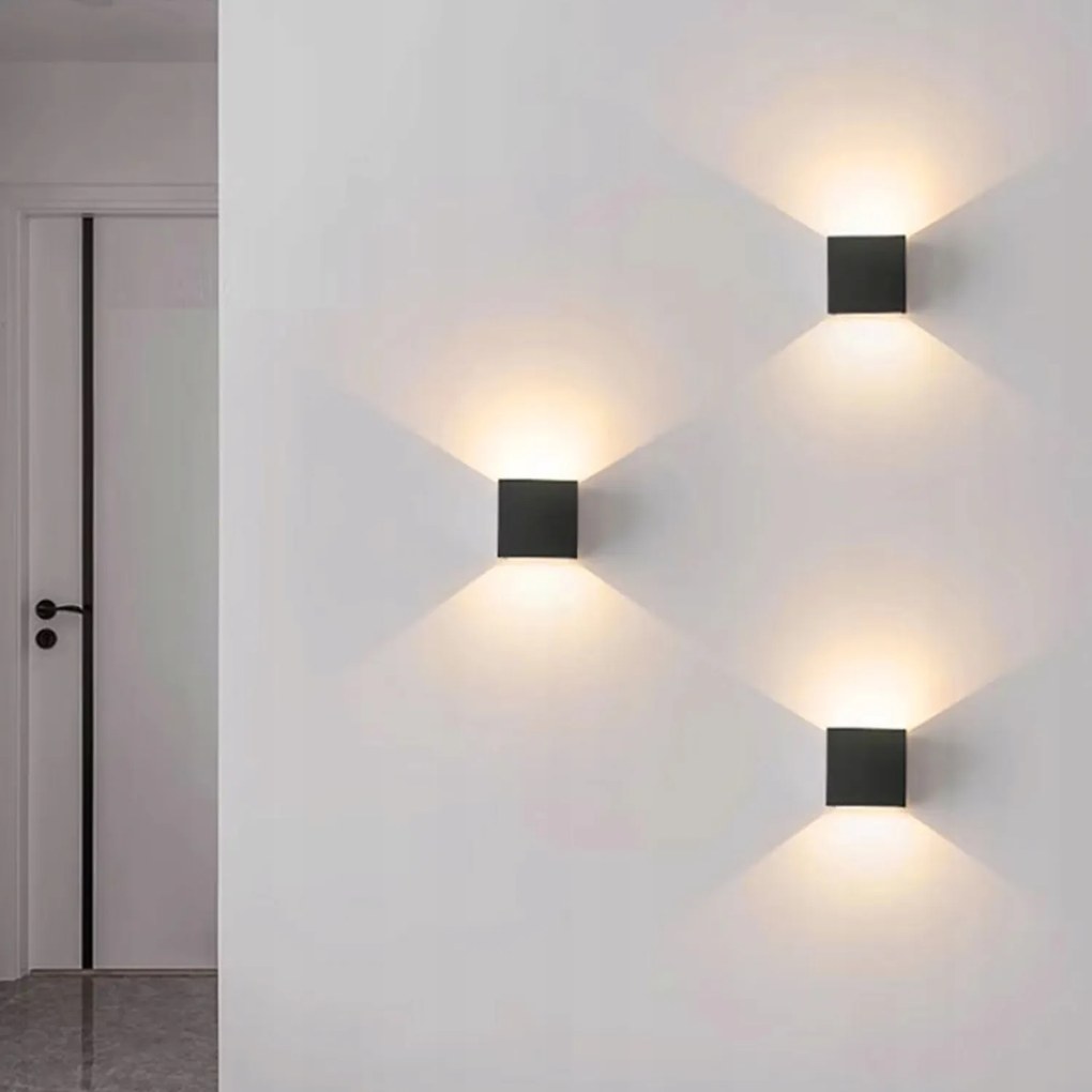 Nástěnná Led fasádní lampa Akumulátorové nástěnné svítidlo s pohybovým senzorem