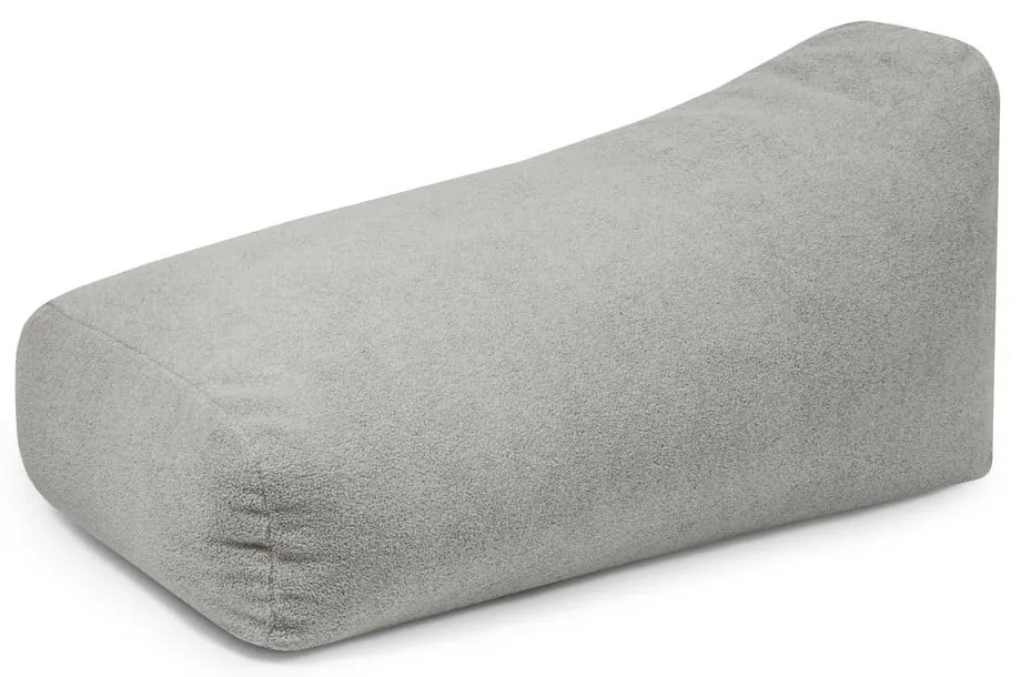 Světle šedý sedací vak z textilie bouclé Snug 130 – SLOWDOWN