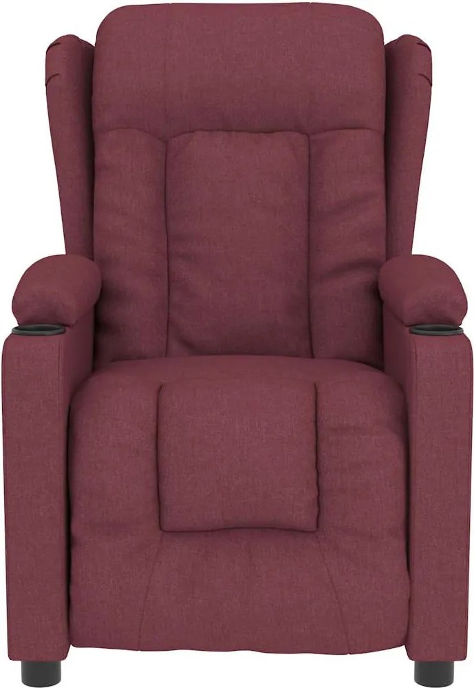 Masážní křeslo vínové textil 339061