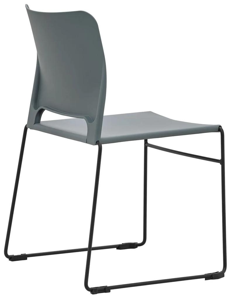 Rim stohovatelná židle Redonda Barva: černá, Provedení: černý plast