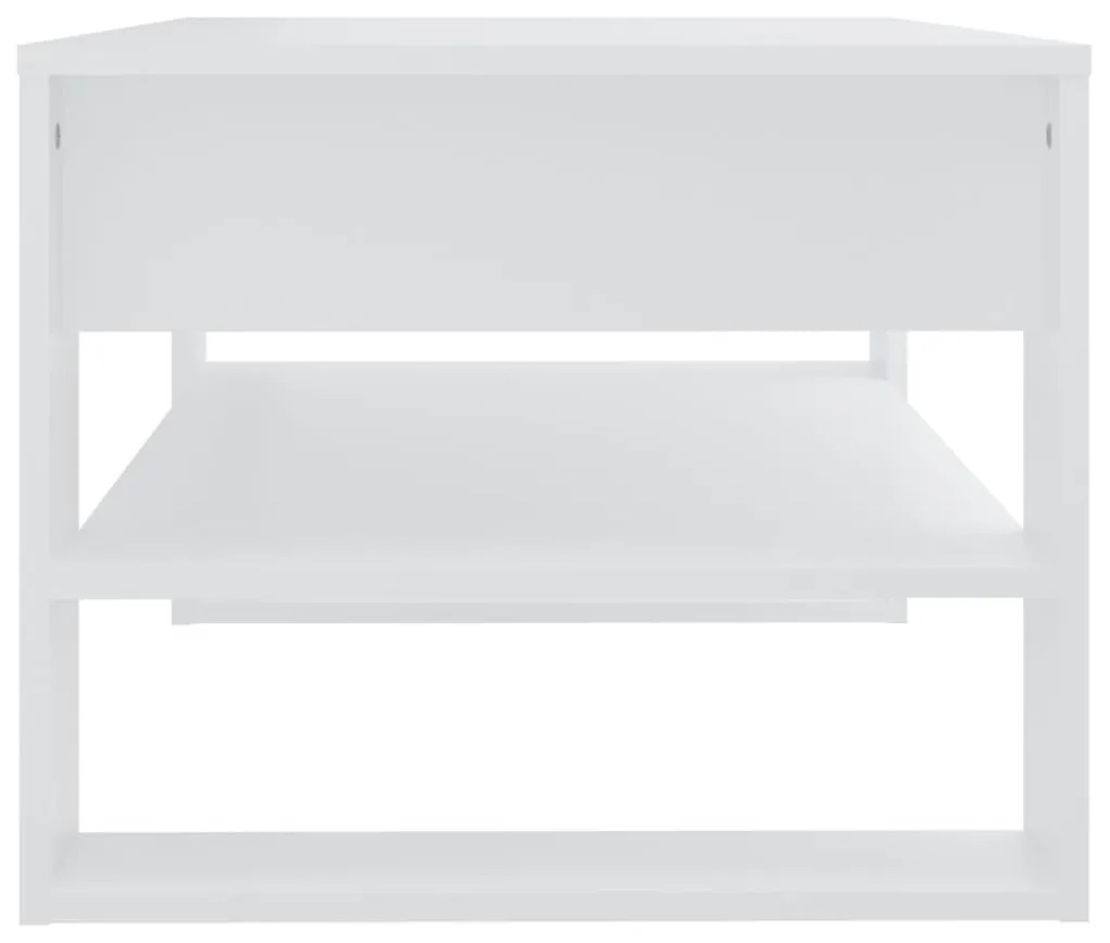 Konferenční stolek bílý 102 x 55 x 45 cm kompozitní dřevo - Default Title