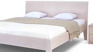 Postel Postelia IBIZA Buk 160x200 - Dřevěná postel z masivu, bukové dvoulůžko o šíři masivu 4 cm