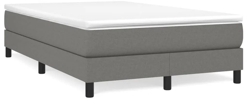 Box spring postel s matrací tmavě šedá 120x190 cm textil 3269658