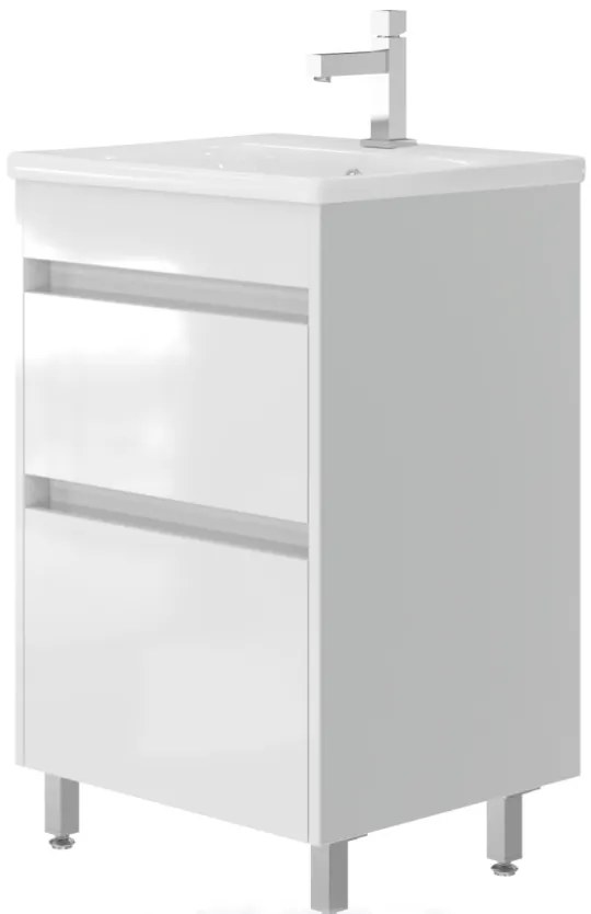 Lavedo Luton I. 55 White koupelnová skříňka s umyvadlem
