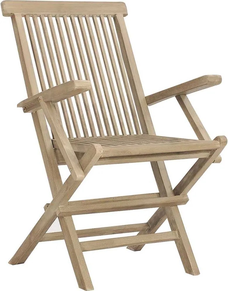 Skládací židle 4 ks, šedé, 56x61x89 cm, masivní teak 3155070