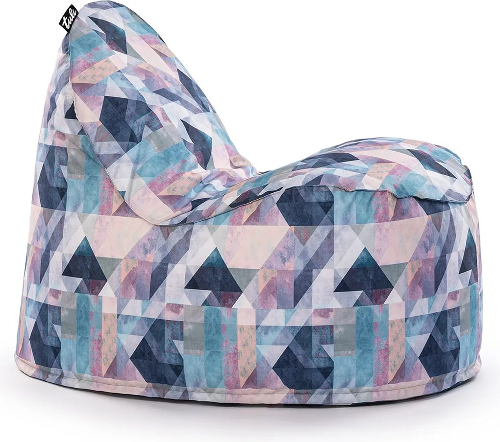 Tuli Sedací vak Moka Snimatelný potah - Polyester Vzor Pastel