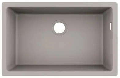 Hansgrohe - Podstavný granitový dřez S510-U660, betonová šedá 43432380