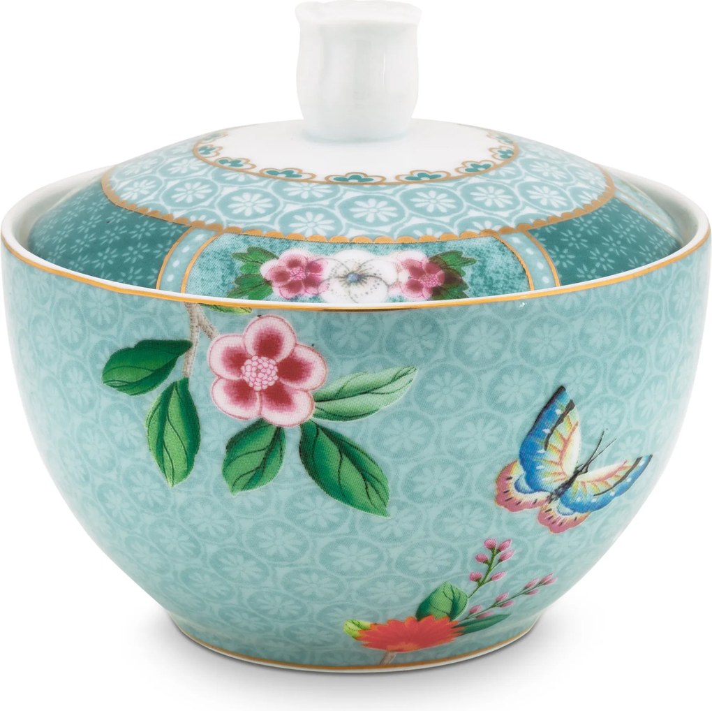 Pip Studio Blushing Birds Cukřenka 300ml modra