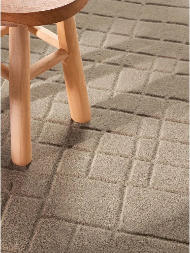 Hnědý vlněný kulatý koberec ø 200 cm Kenso – Villeroy&Boch