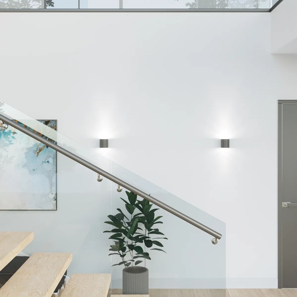 Sollux Lighting Nástěnná lampa ORBIS 1 antracitová