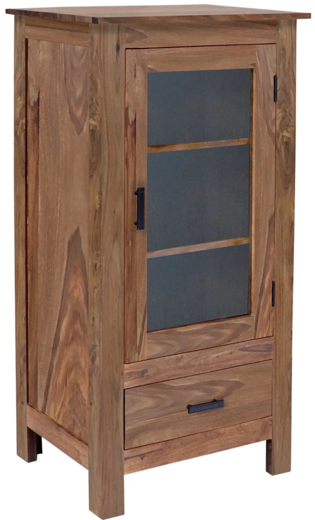 furniture-nabytek.cz - Dřevěná vitrína z masivu palisandr 60x120x45