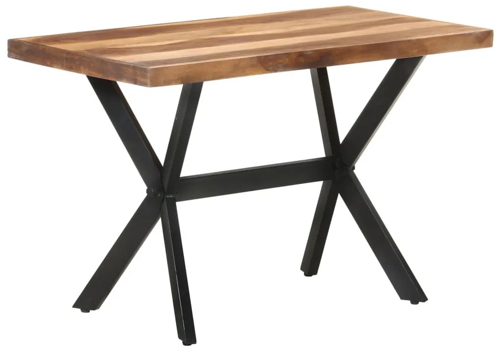 321545 vidaXL Jídelní stůl 120 x 60 x 75 cm masivní dřevo vzhled sheesham