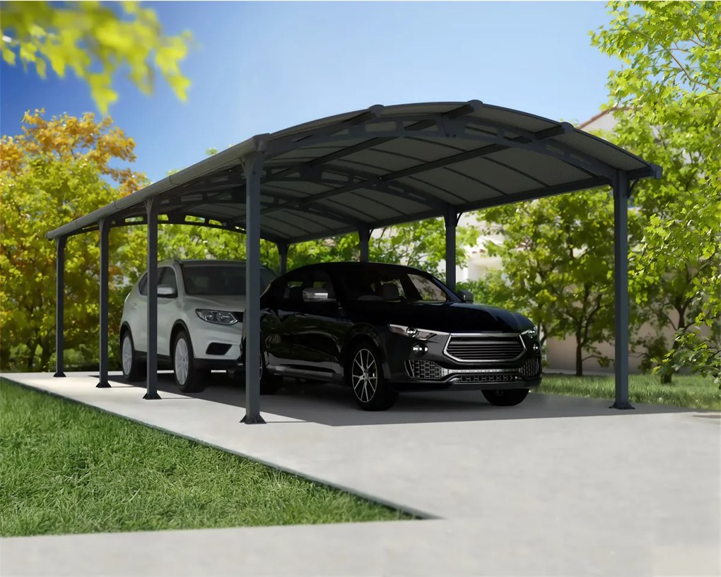 Palram - Canopia Arcadia 8500 - hliníkový (montovaný) přístřešek s obloukovou střechou