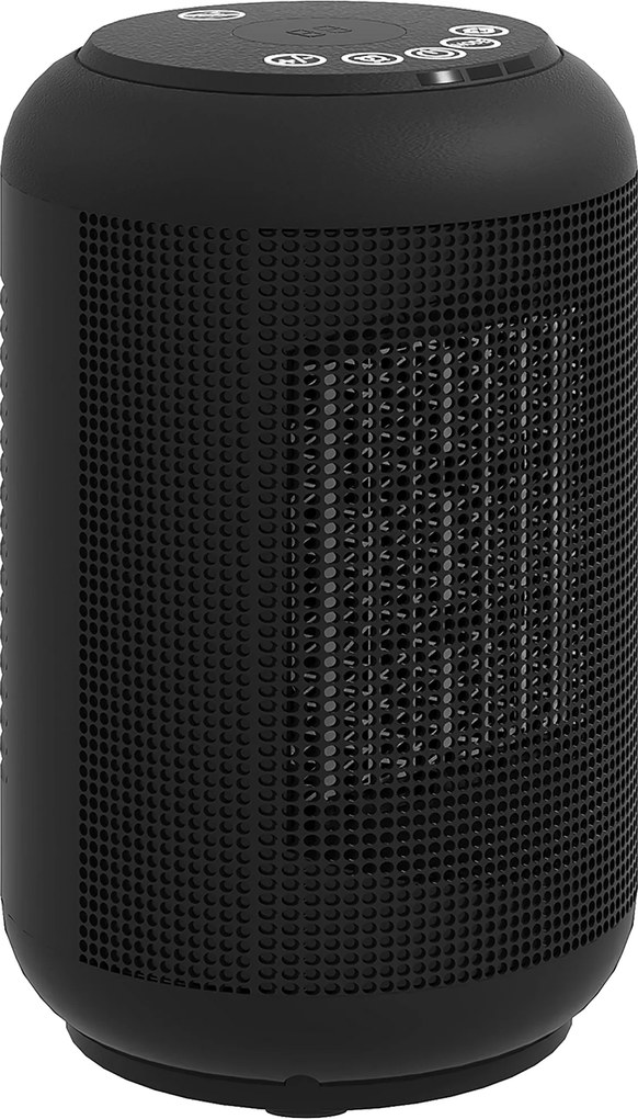 HOMCOM topidlo, 1500 W přímotop se 3 režimy, 24hodinovým časovačem, ochranou proti převrácení a přehřátí, 14 x 21,5 cm, černé