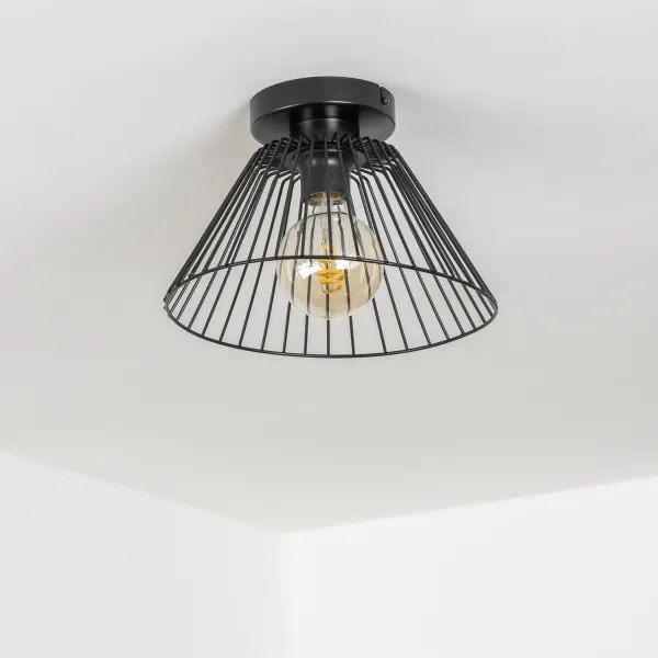Brilagi - LED Přisazený lustr CERIA WIRE 1xE27/40W/230V pr. 21 cm černá