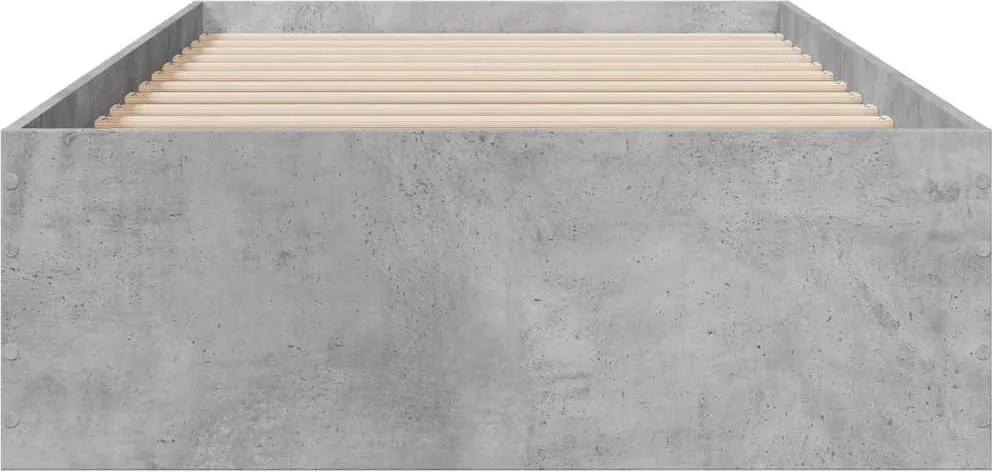 Rám postele se zásuvkami betonově šedý 90 x 190 cm kompozit 3280436