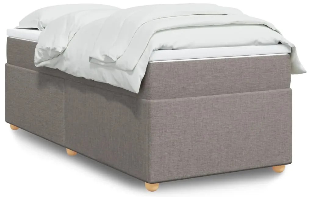 Box spring postel s matrací taupe 80x200 cm textil 3285335