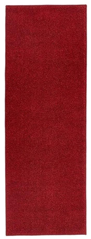 Červený běhoun Hanse Home Pure, 80 x 400 cm