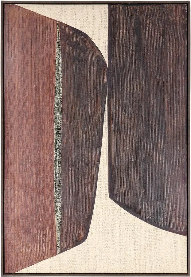 Tištěný/s ručně malovanými prvky obraz s rámem/na plátně 83x123 cm Gallery – Bizzotto