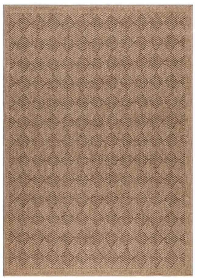 Vnitřní a venkovní běhoun v tmavě přírodní barvě 80x250 cm Dhaka – Ayyildiz Carpets