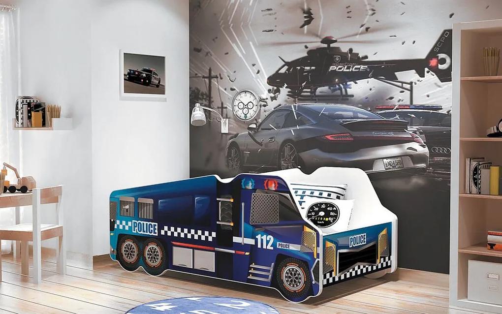 Dětská postel Truck AUTO Car - Policie