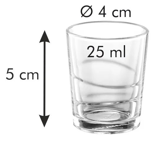 Panák myDRINK 25 ml, 6 ks