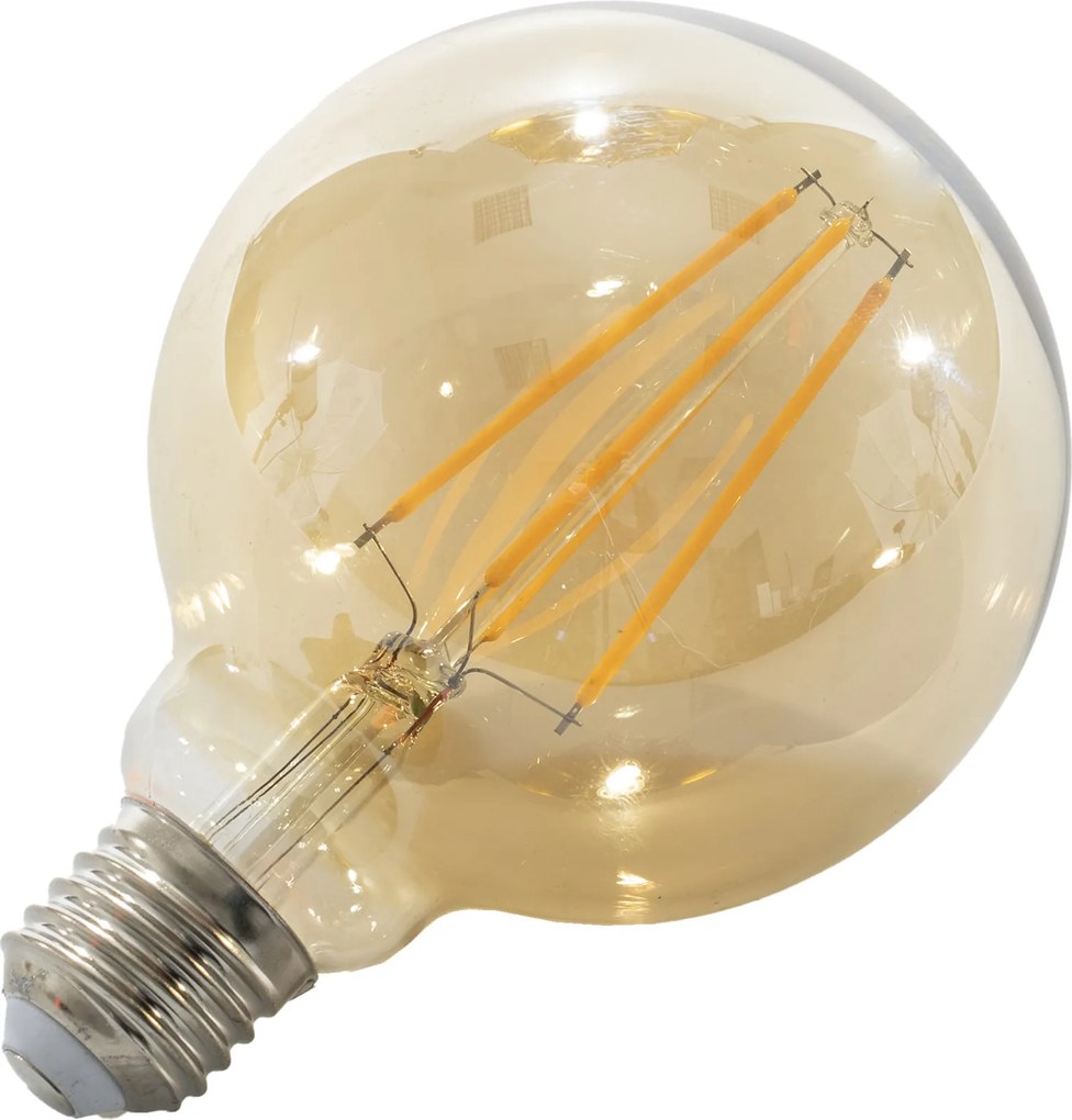 T-LED 032562 LED žárovka E27 EKF4W G95 FILAMENT kulatá Teplá bílá
