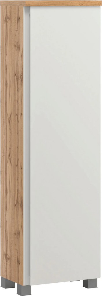 XXXLutz MIDI SKŘÍŇKA, bílá, dub wotan, 40/130/35 cm Held - Online Only koupelnové skříňky - 000307017211