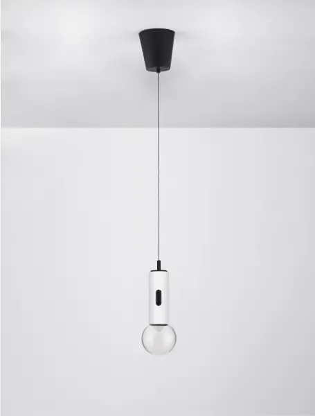 LED stmívatelný bílý moderní lustr Chronos