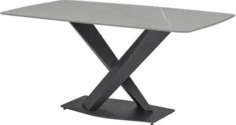 XXXLutz JÍDELNÍ STŮL, šedá, černá, 180/90/75 cm P & B - Jídelní stoly - 000572009402
