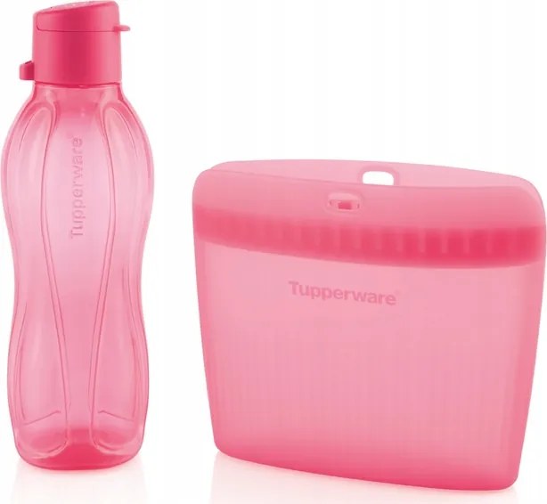 Tupperware Set Láhev 500 ml Silikonová Snídaňová Taška