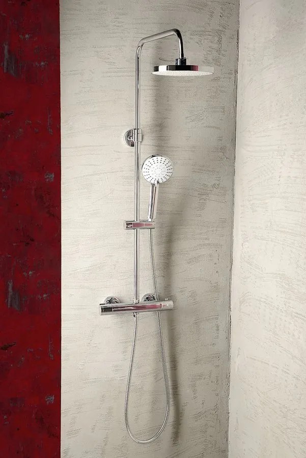 Aqualine, LIGA sprchový sloup s termostatickou baterií, chrom, SL533