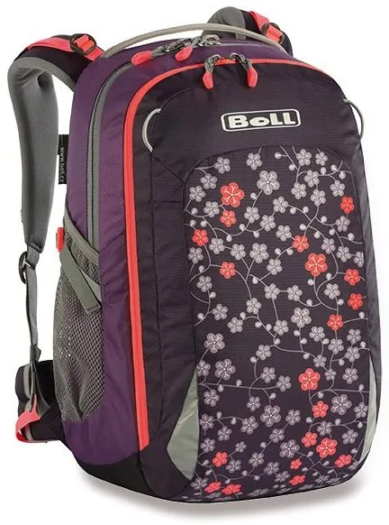 Školní batoh BOLL SMART Artwork Collection 24 l květy - Purple
