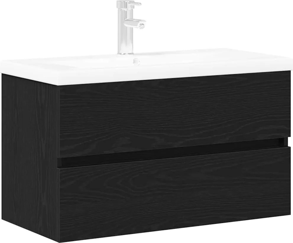 Skříňka pod umyvadlo Černý dub 80 x 39 x 62 cm Kompozitní dřevo 3333142
