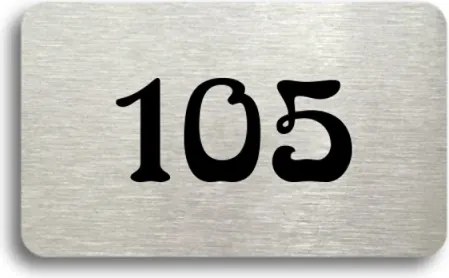 ACCEPT Číslo na dveře - typ 14 (50x30mm) - bílá tabulka - barevný tisk
