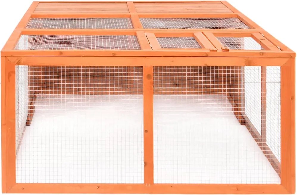 Zahradní klec pro zvířata 150 x 100 x 50 cm masivní jedle 171452