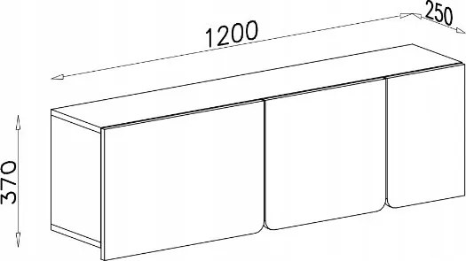 Nástěnná skříňka Lucky, pískově béžová/olejovaný dub