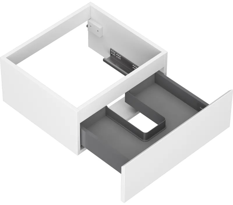 Mexen Orio, koupelnová skříňka 50 cm, 1 zásuvka, bílá matná, 91A10-05023-1-BF01