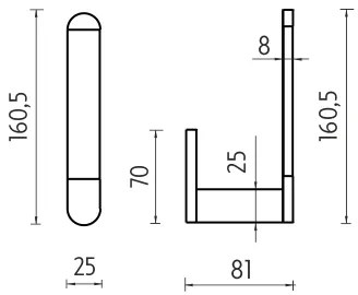 Nimco Rezervní držák na toaletní papír NA 28055R