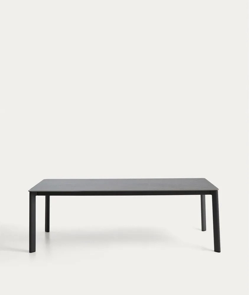 Zahradní jídelní stůl s deskou z kamene 100x220 cm Anafi – Kave Home