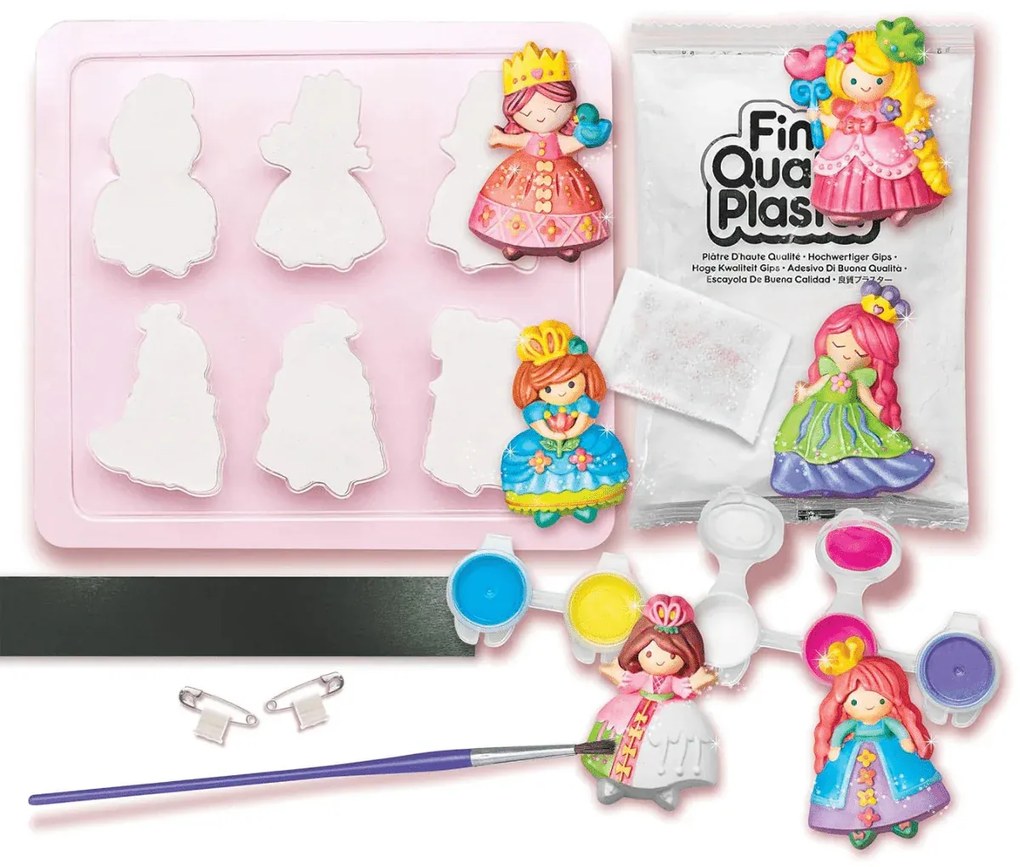 Kreativní sada DIY Svět princezen sádrové odlitky