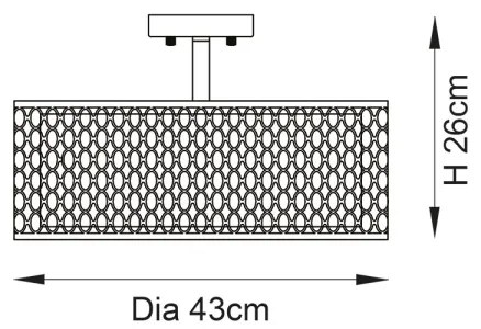 Endon 101568 - Přisazený lustr CORDERO 3xE27/10W/230V zlatá