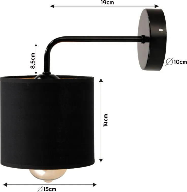 Nástěnná lampa E27 LOFT edison